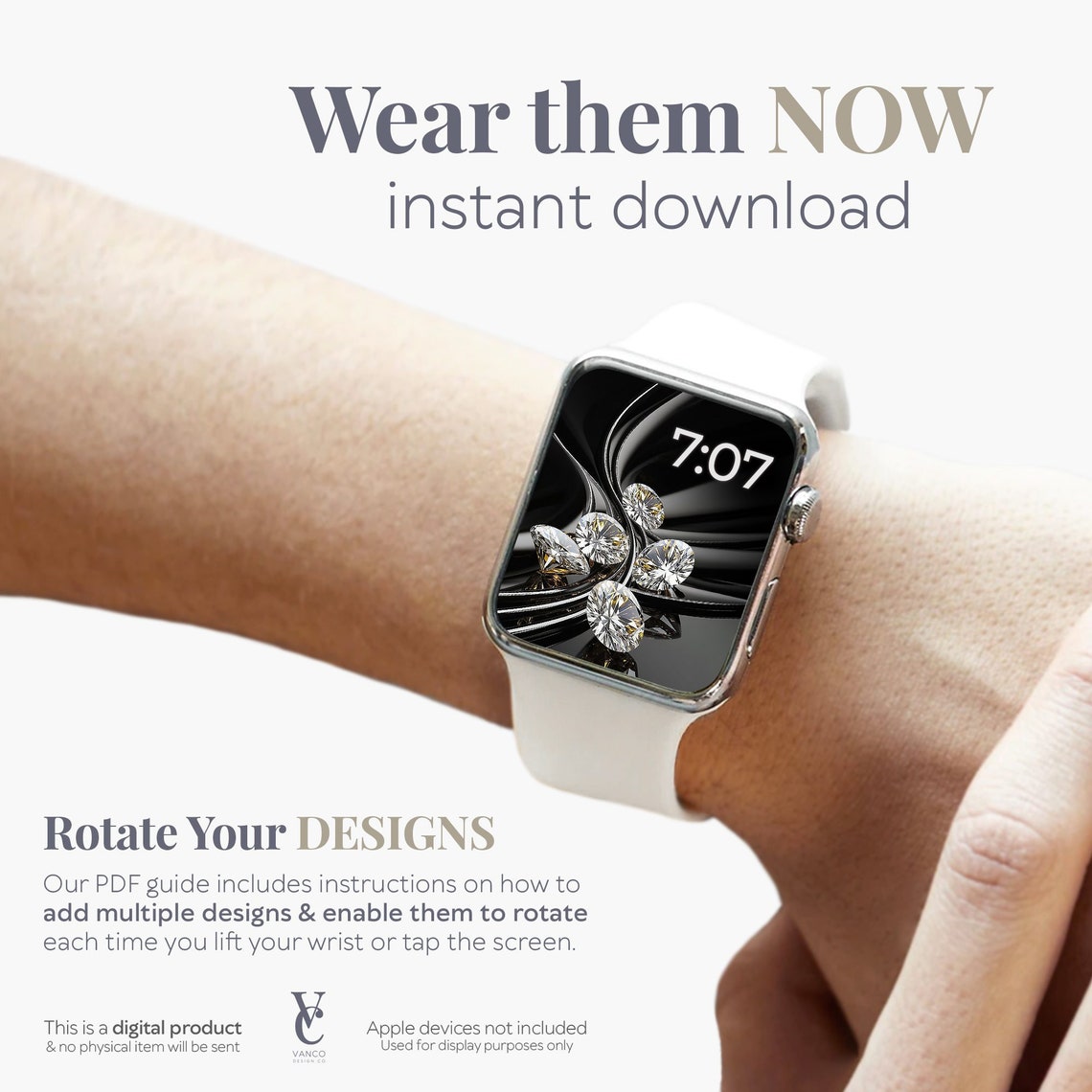 Rhinestone Apple Watch Face Wallpaper Luxury Sparkly Bling iPhone ...