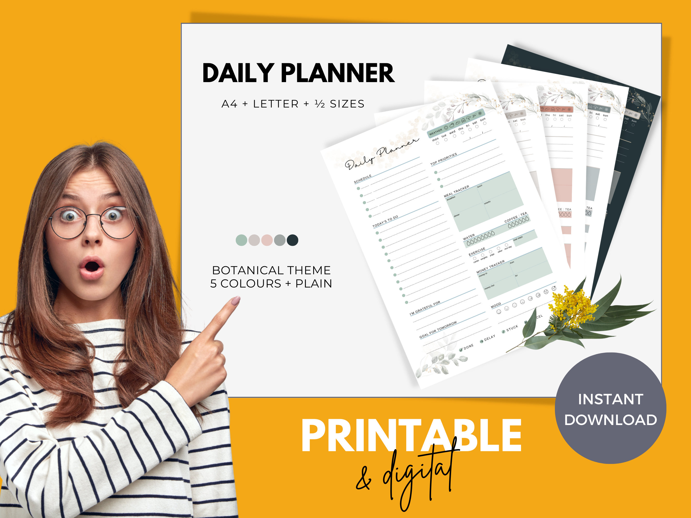 DAILY PLANNER to Do List Printable Planner Rituals & Routines, Personal ...