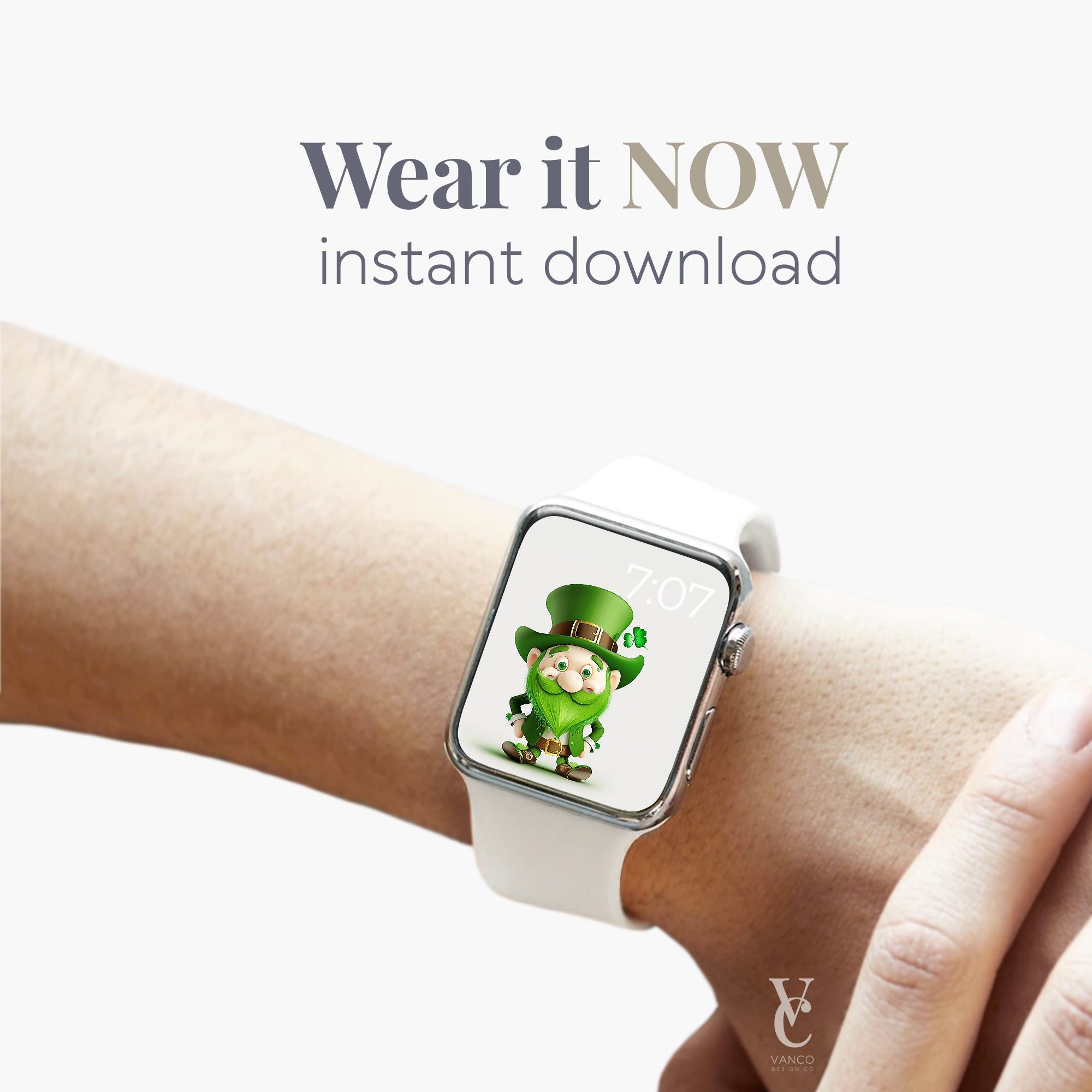 St Patricks Day Apple Watch Wallpaper, Leprechaun Smartwatch Background ...
