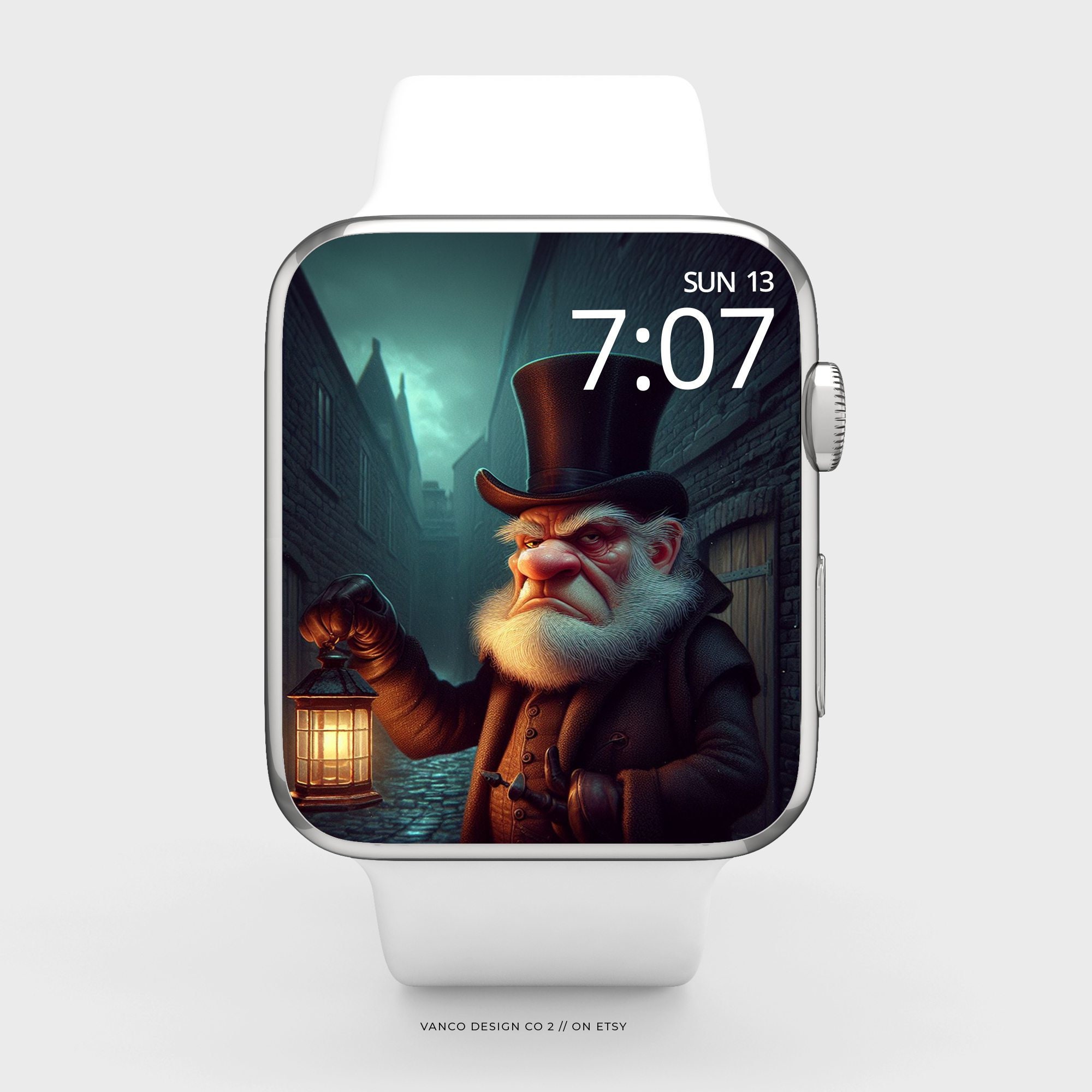 Scrooge Apple Watch Wallpaper & Phone Background Bundle, A Christmas ...