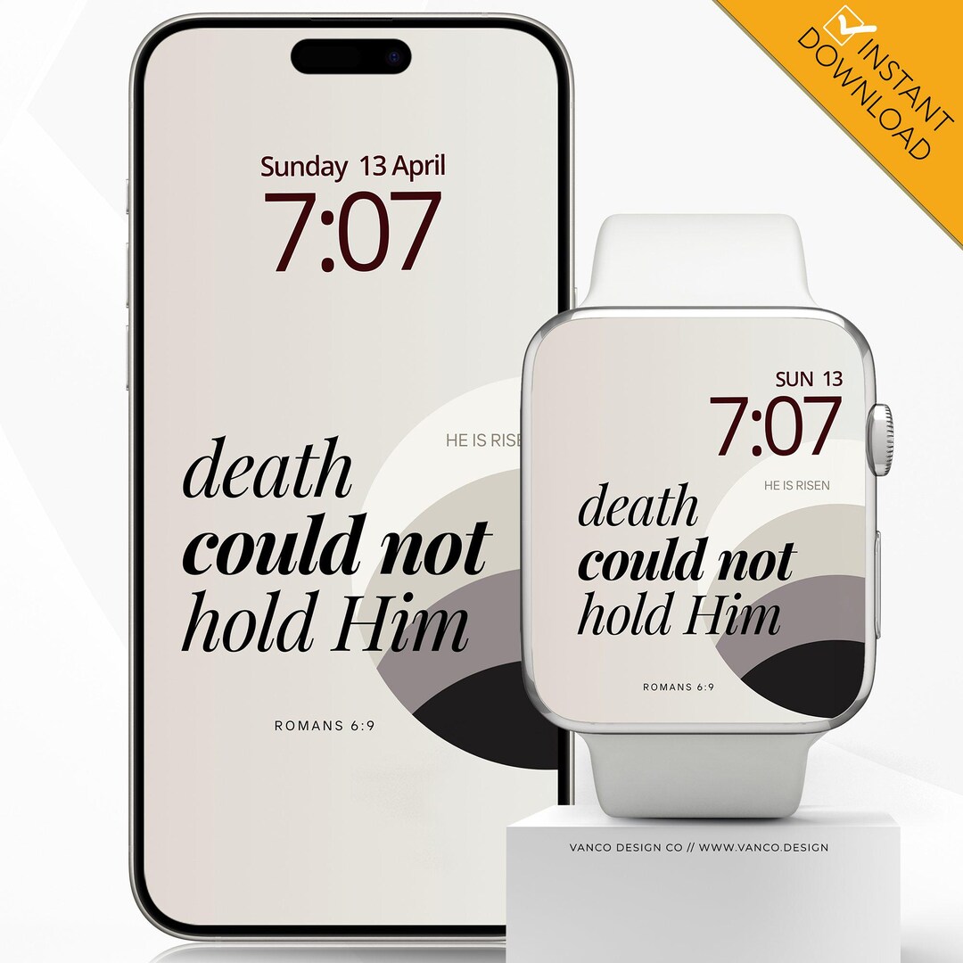 Easter Cross Apple Watch Phone Wallpaper Set, Eternity Christian Gift ...
