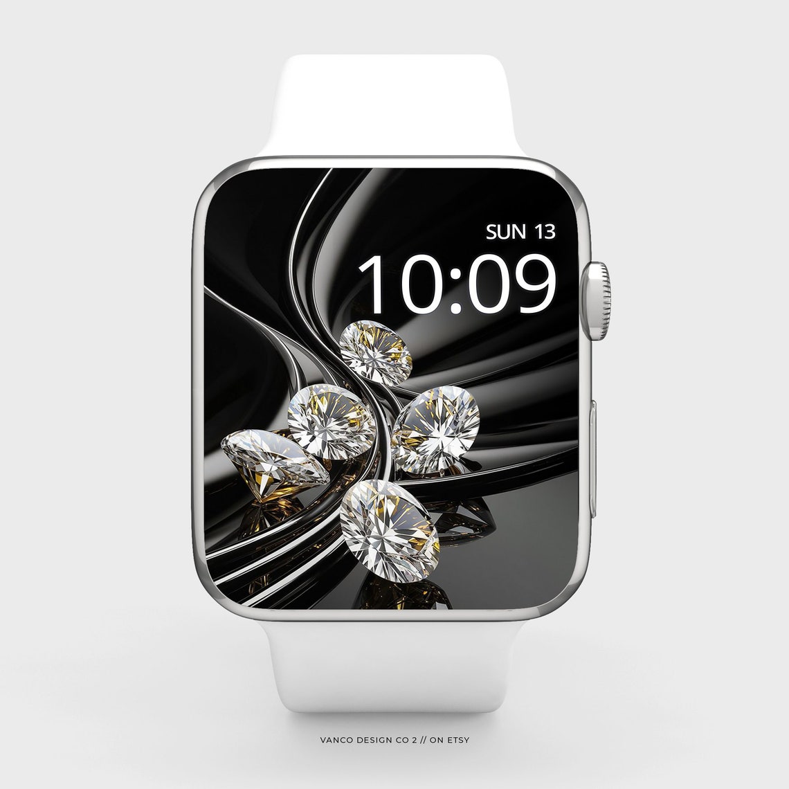 Rhinestone Apple Watch Face Wallpaper Luxury Sparkly Bling iPhone ...