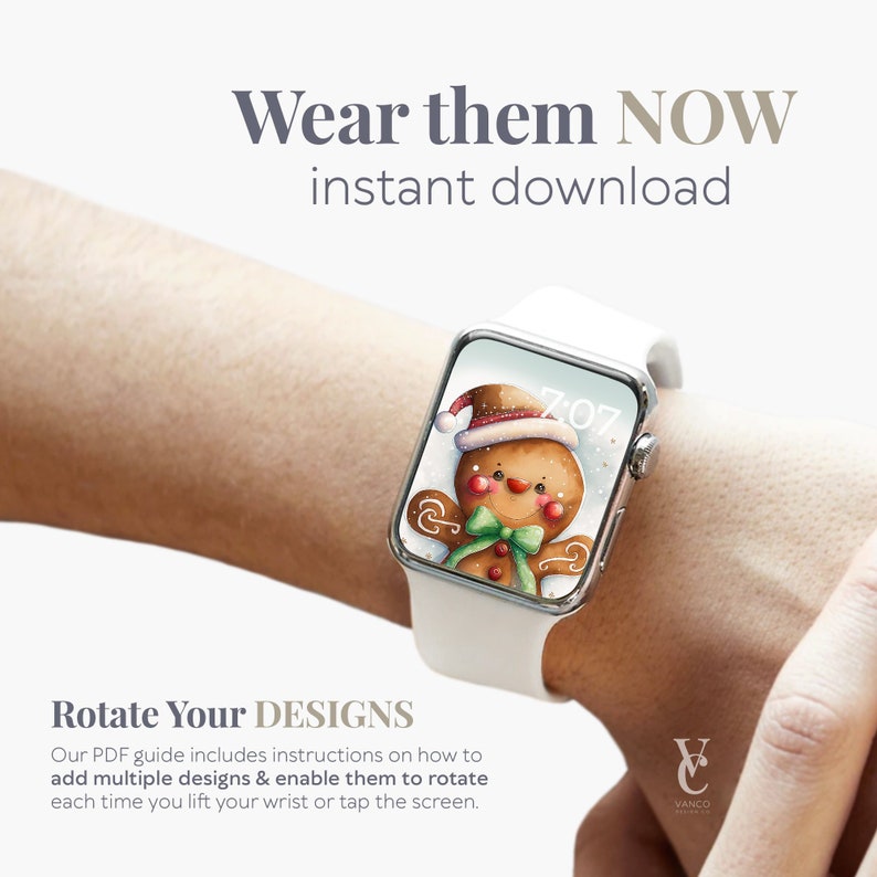 Christmas Apple Watch Wallpaper & Phone Background Set, Reindeer ...