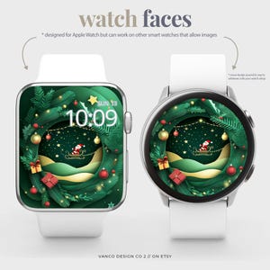 Santa Claus 3D Phone Wallpaper Apple Watch, Father Christmas Magical ...