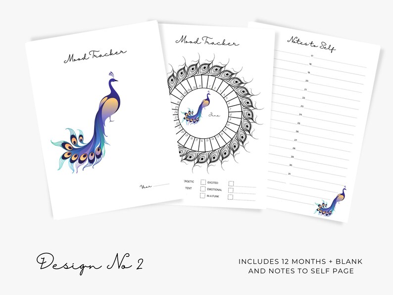 Mood Tracker Bundle Pack Printable, DBT Mood Chart Journal Self Care ...