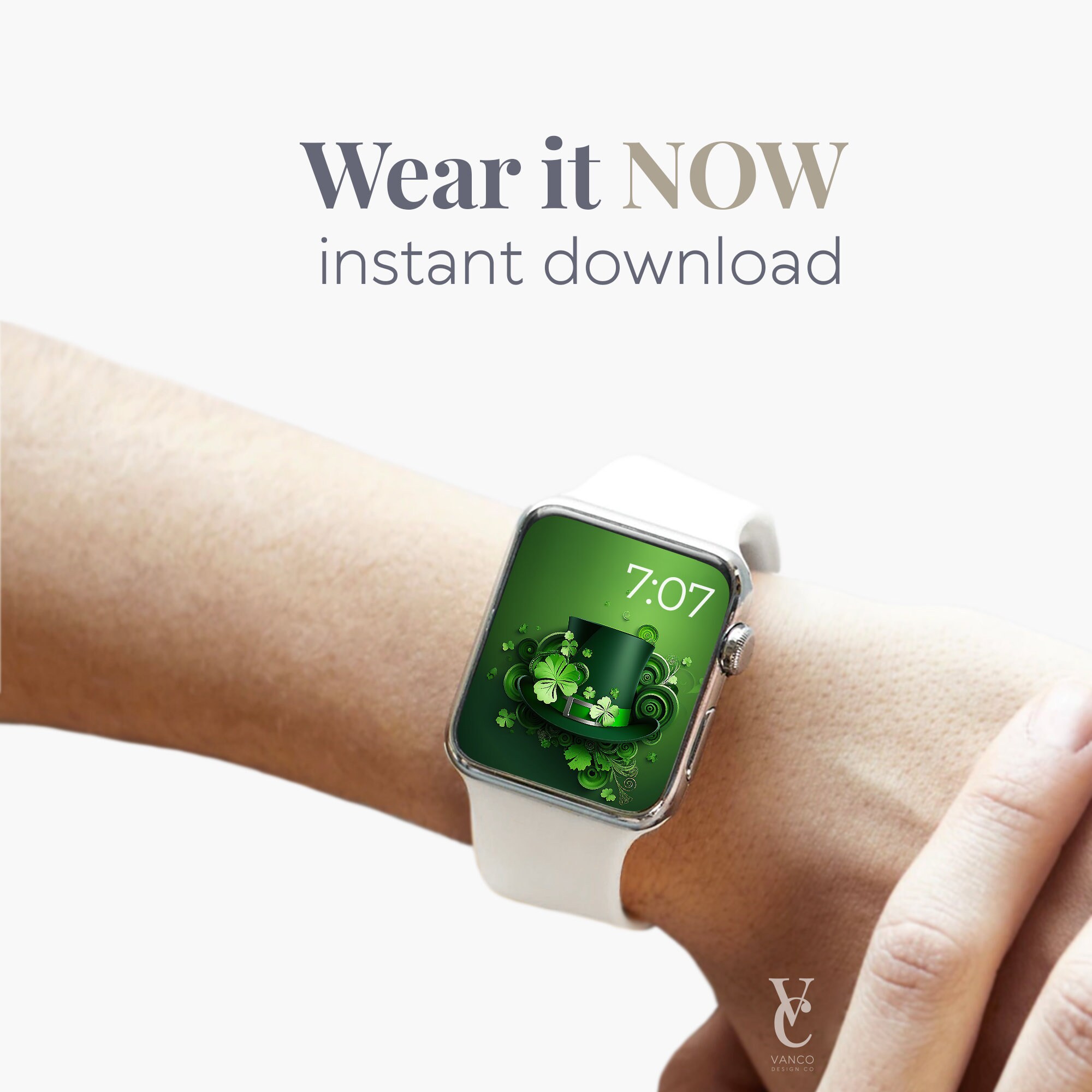 St Patricks Day Apple Watch Wallpaper, Leprechaun Hat Smartwatch ...