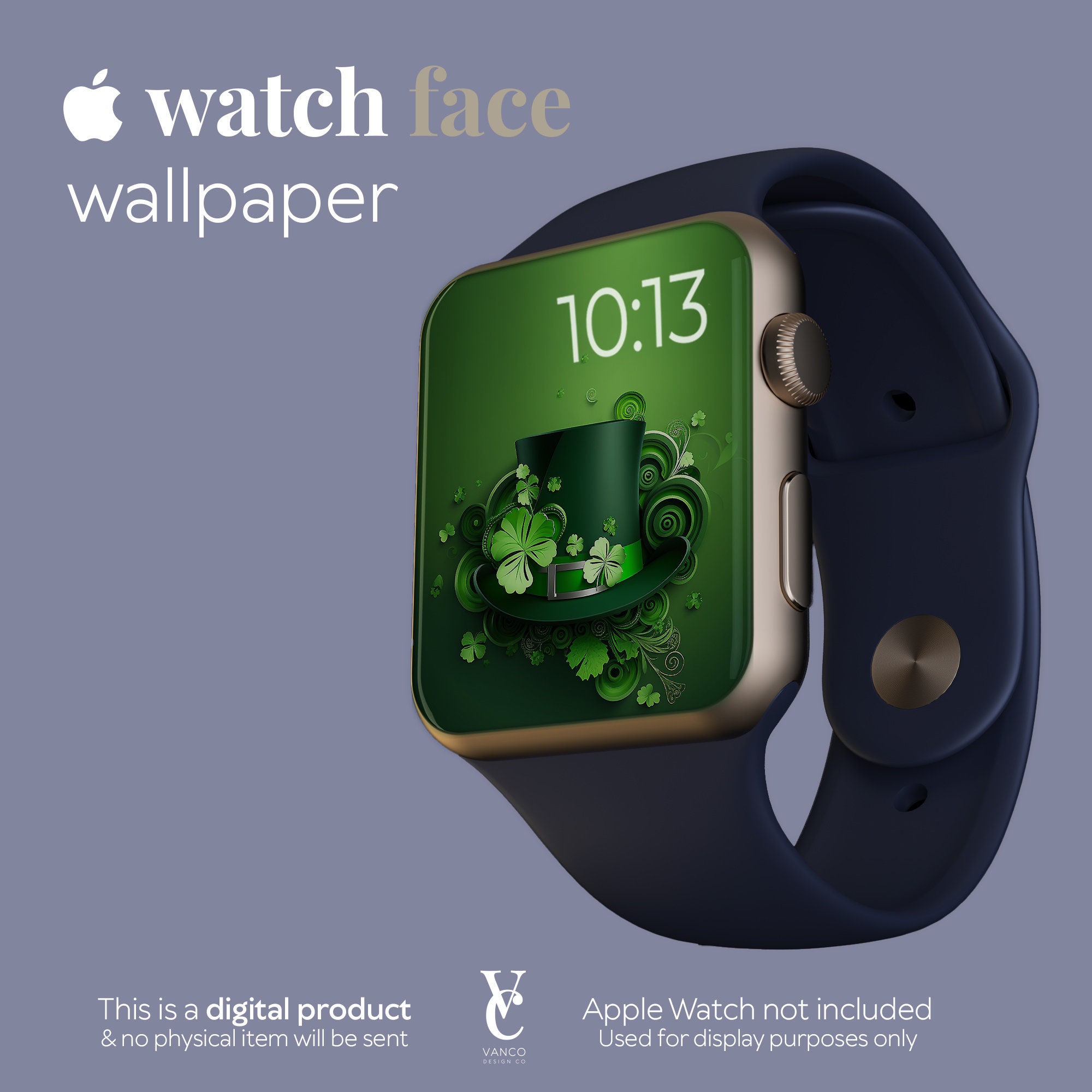 St Patricks Day Apple Watch Wallpaper, Leprechaun Hat Smartwatch ...