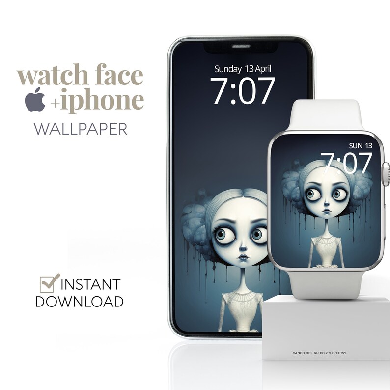 Halloween Gothic Apple Watch Face Phone Wallpaper, Fall Autumn ...