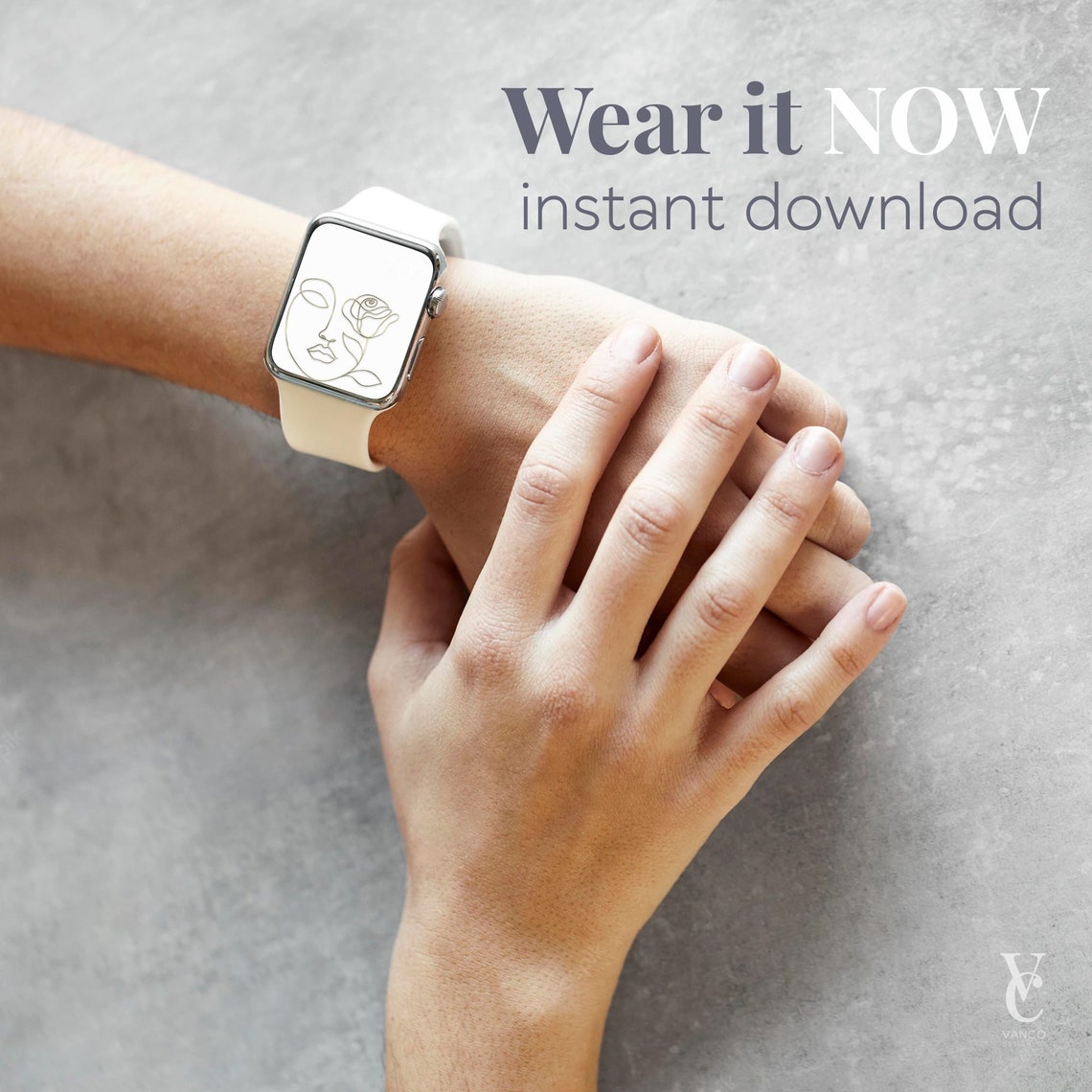 Face Apple Watch Face iPhone Wallpaper Line Art, Elegant Minimal Womens ...