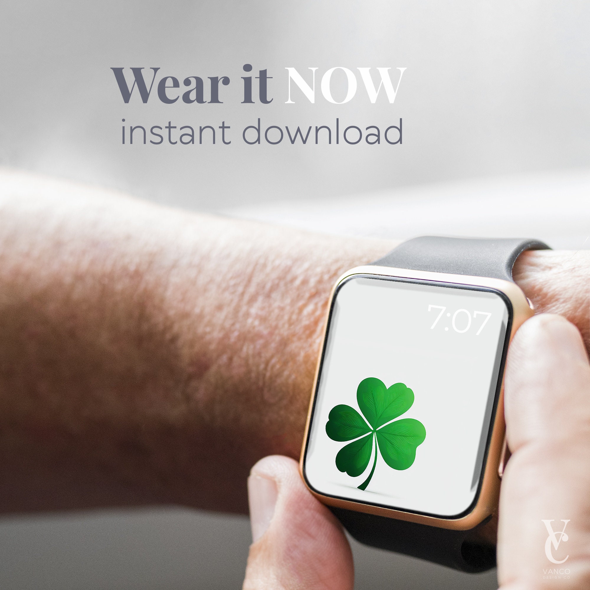 St Patricks Day Apple Watch Wallpaper, Green Shamrock Smartwatch ...