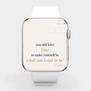 Fifty & Fabulous Women Apple Watch Wallpaper, 50+ Minimalist Beige ...