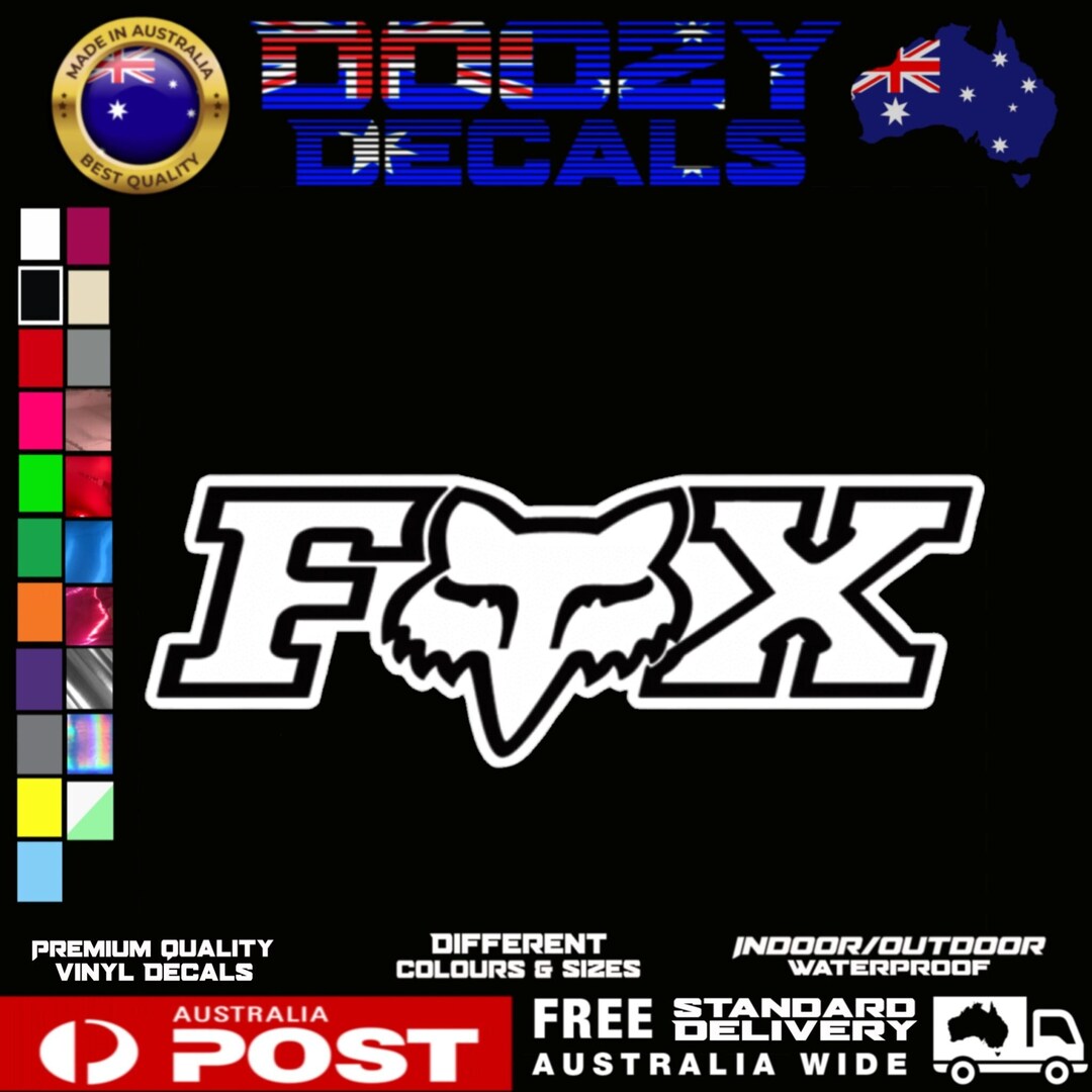 Fox Motorbike Vinyl Decal Sticker, Car Decals, Motorbike Sticker,4x4 ...