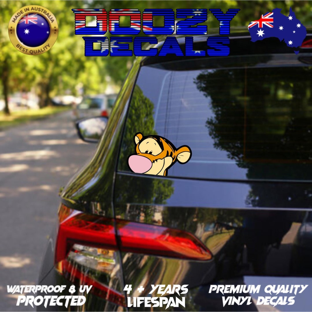 Tigger Peeking, Peek-a-boo Peekers, Window Vinyl Decal From Disney's ...