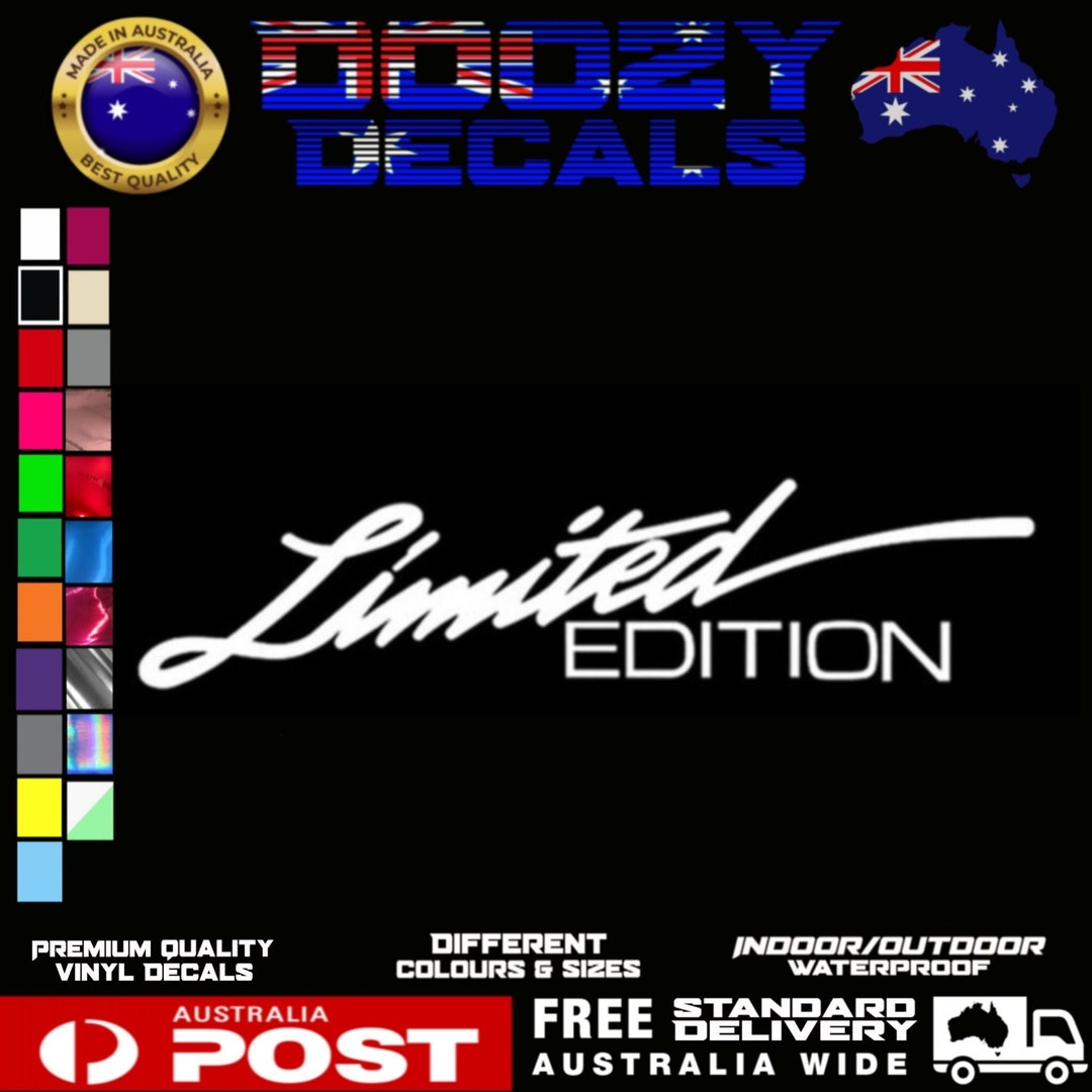 Limited Edition Vinyl Decal Sticker, Jdm Car Decals, Jdm Vinyl, Esky ...