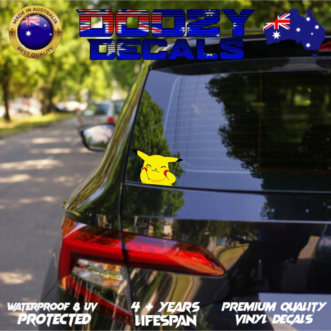Pika Peeking Vinyl Decal Stickers | Pokemon | Adorable | Vehicle Decals ...