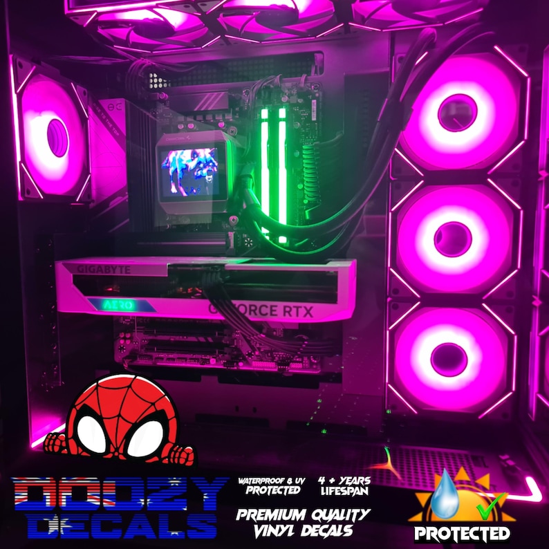 Spider Man Peeking Vinyl Decal Sticker | Peekaboo | Peeker | Window ...
