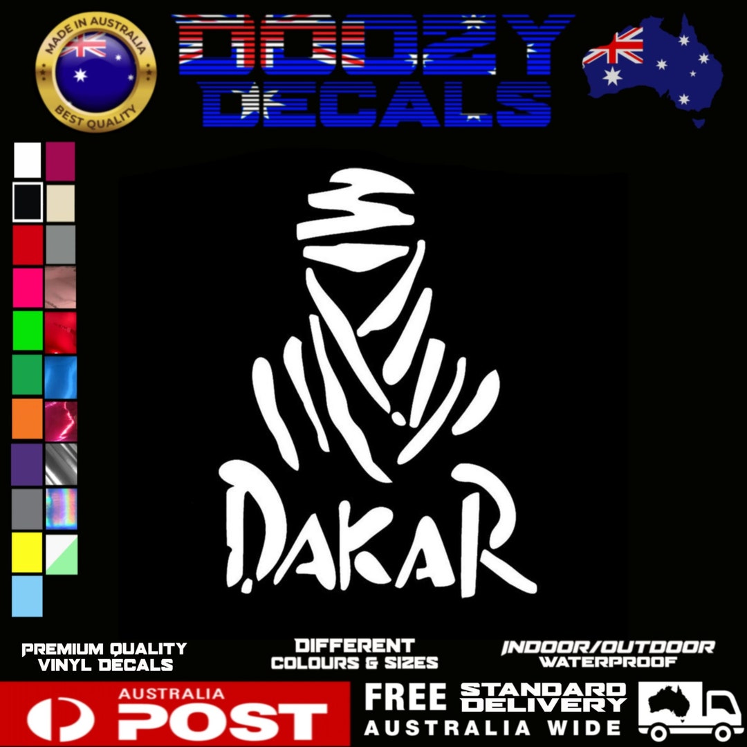 Dakar Rally Vinyl Decal Stickers, Waterproof Outdoor Stickers, 4X4 ...