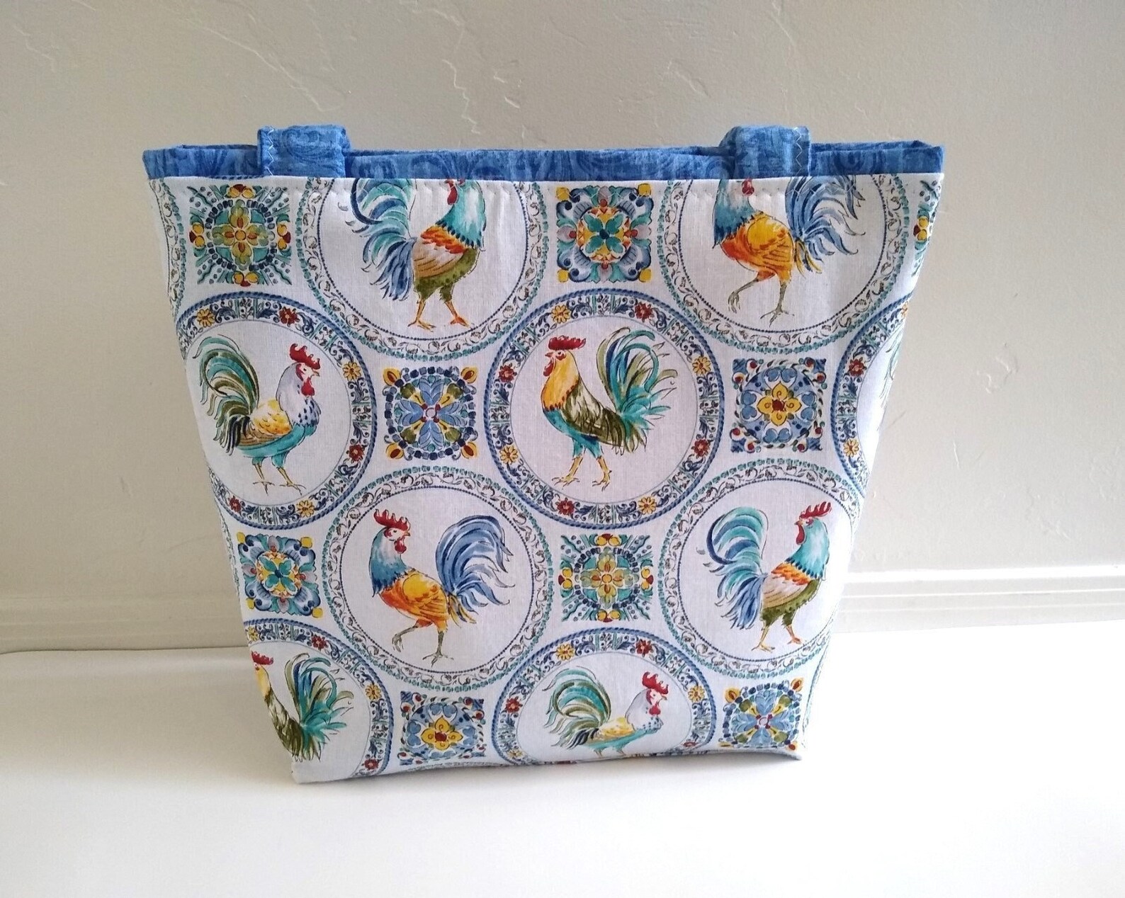 The Bold & Beautiful Rooster Purse Made of 100% Cotton Fabric That is ...