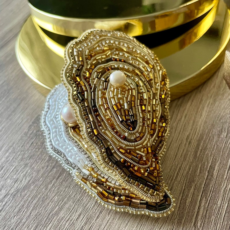 Seed Bead Brooch - Etsy