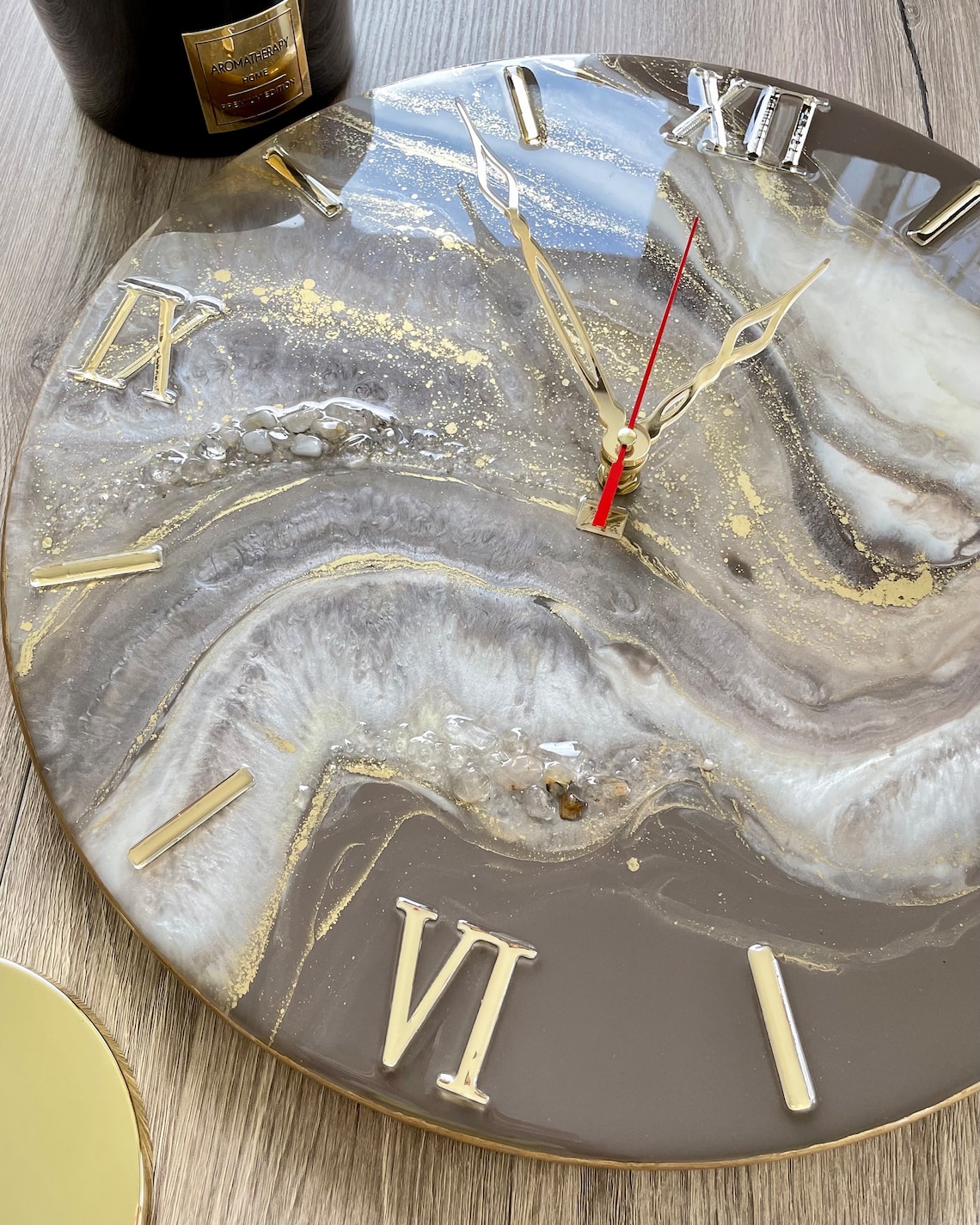 Epoxy Resin Art Clock Home Decor Modern Wall Art Wall Clock - Etsy