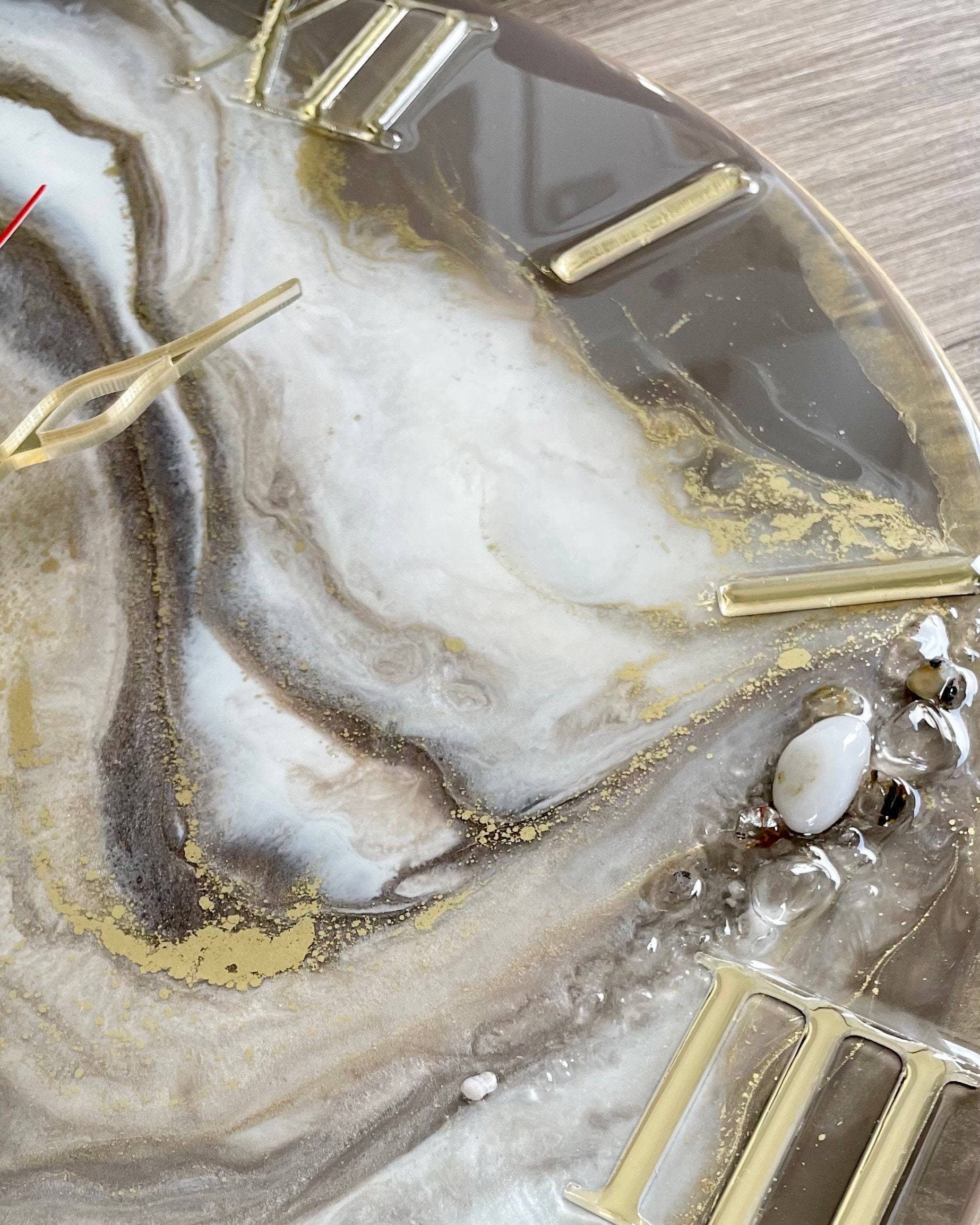 Epoxy Resin Art Clock Home Decor Modern Wall Art Wall Clock - Etsy