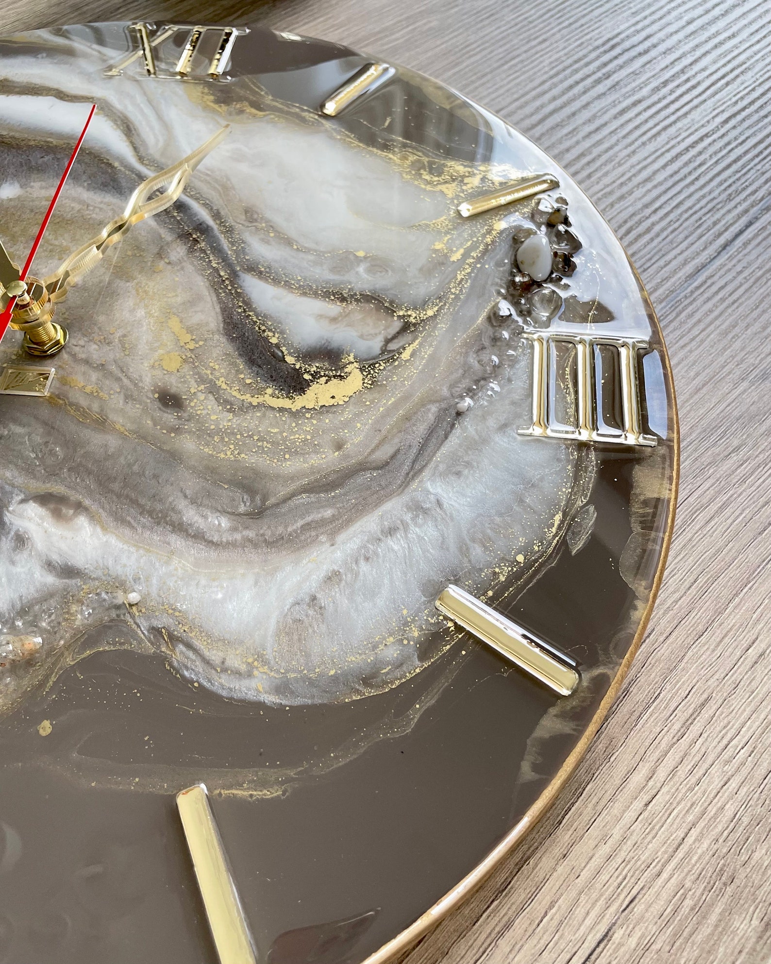 Epoxy Resin Art Clock Home Decor Modern Wall Art Wall Clock - Etsy