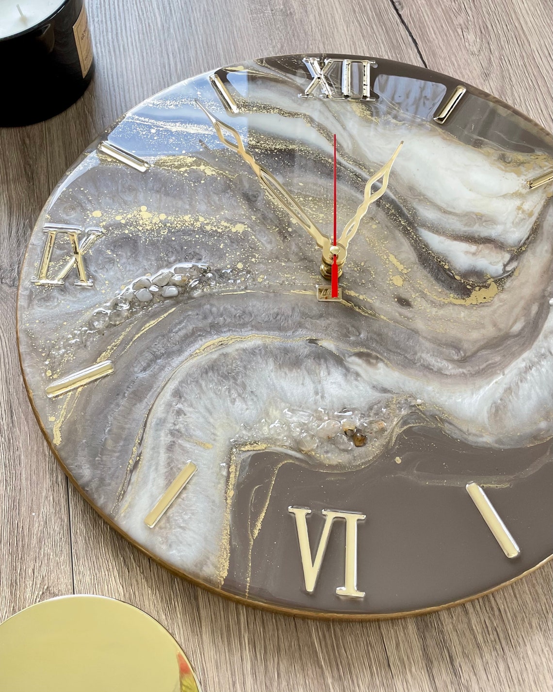 Epoxy Resin Art Clock Home Decor Modern Wall Art Wall Clock - Etsy