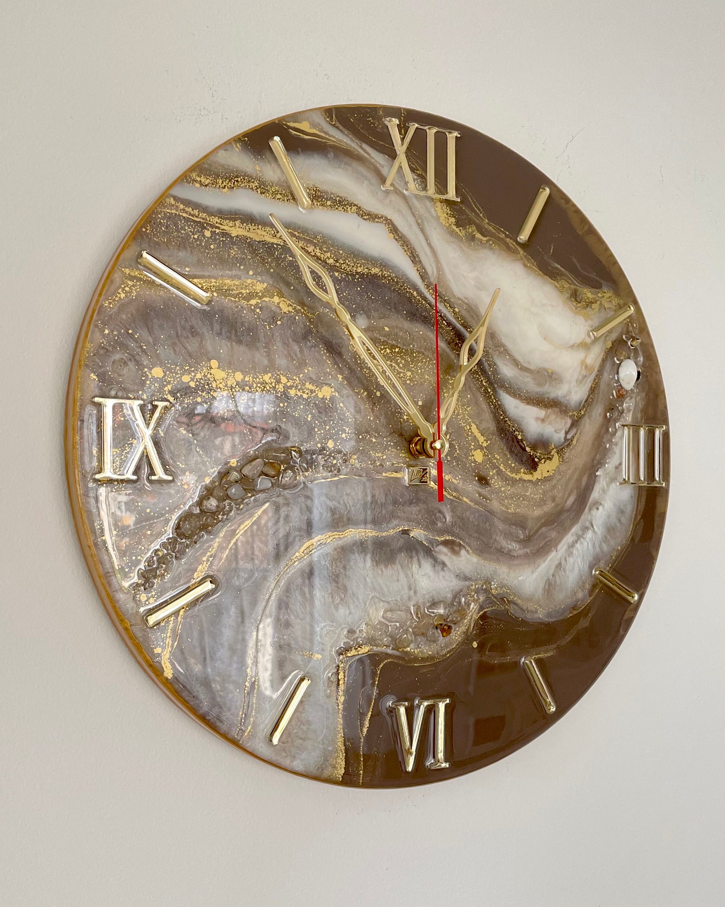 Epoxy Resin Art Clock Home Decor Modern Wall Art Wall Clock - Etsy