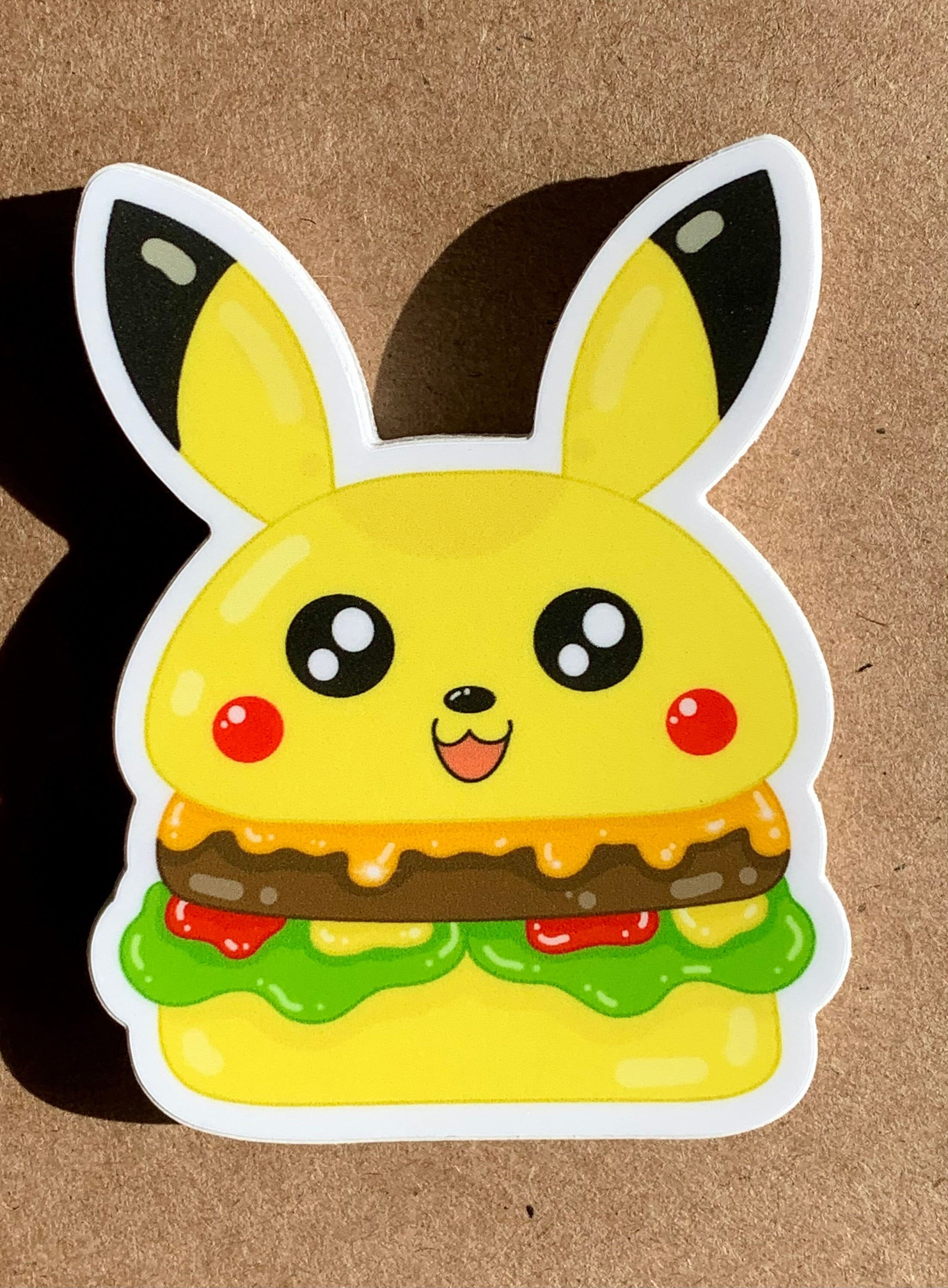 Pikachu Burger Sticker - Etsy