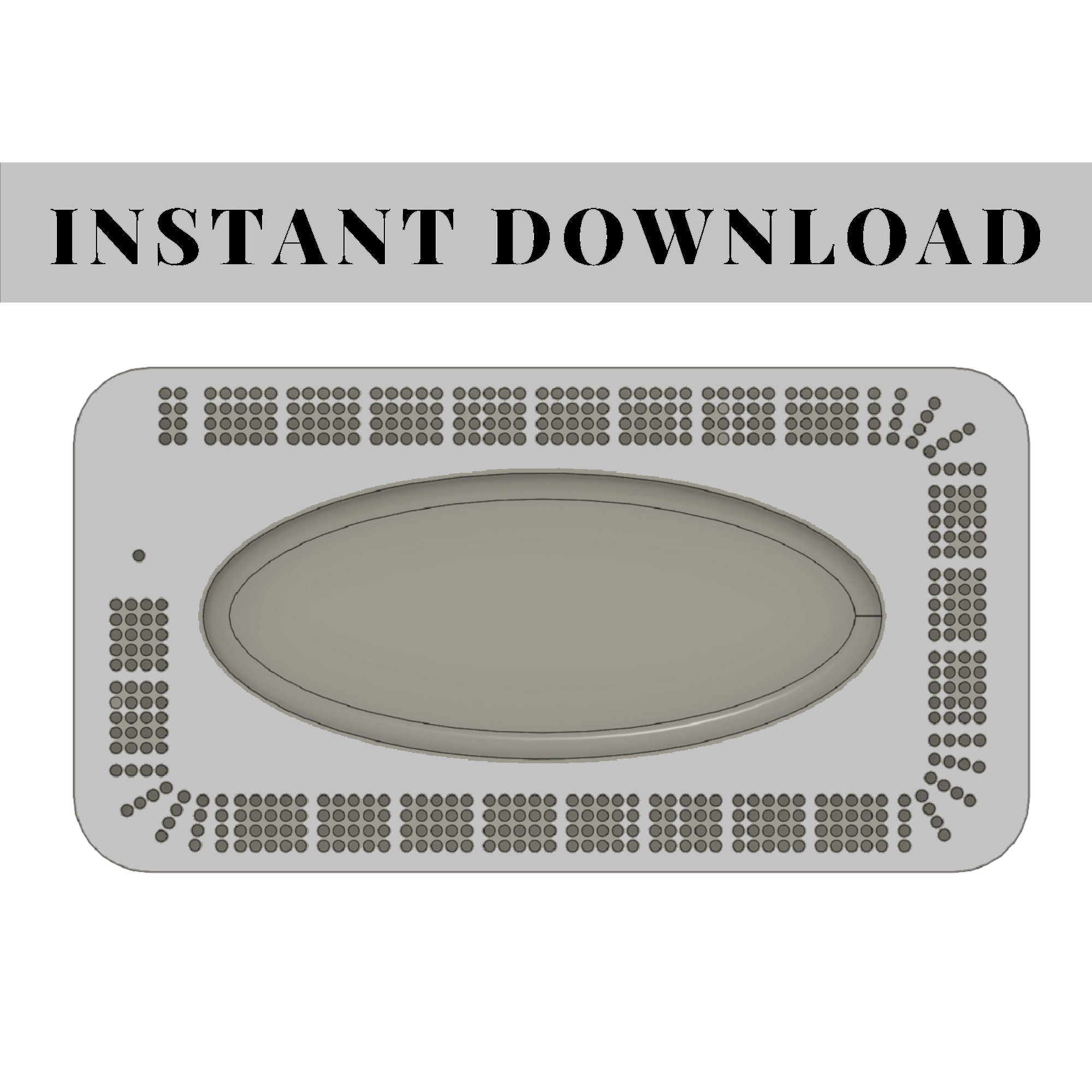 4 Track Cribbage Board Digital CNC File for Crib Board, Instant ...