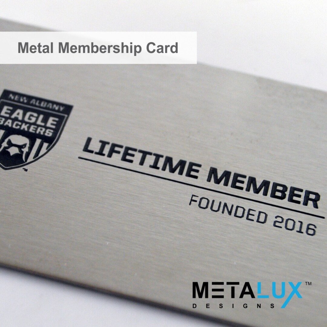 Stainless Steel Metal Cards Life Lasting Membership Cards - Etsy