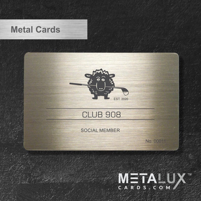 Custom Printed Metal Cards | Credit Card Sized | Aluminum for ...