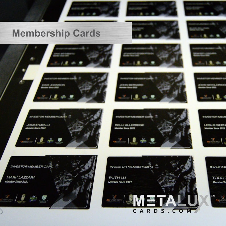 Custom Printed Metal Cards | Credit Card Sized | Aluminum for ...
