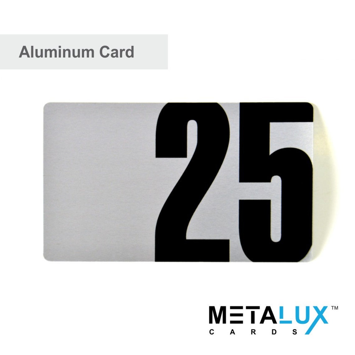 Custom Printed Metal Cards Credit Card Sized Aluminum for | Etsy