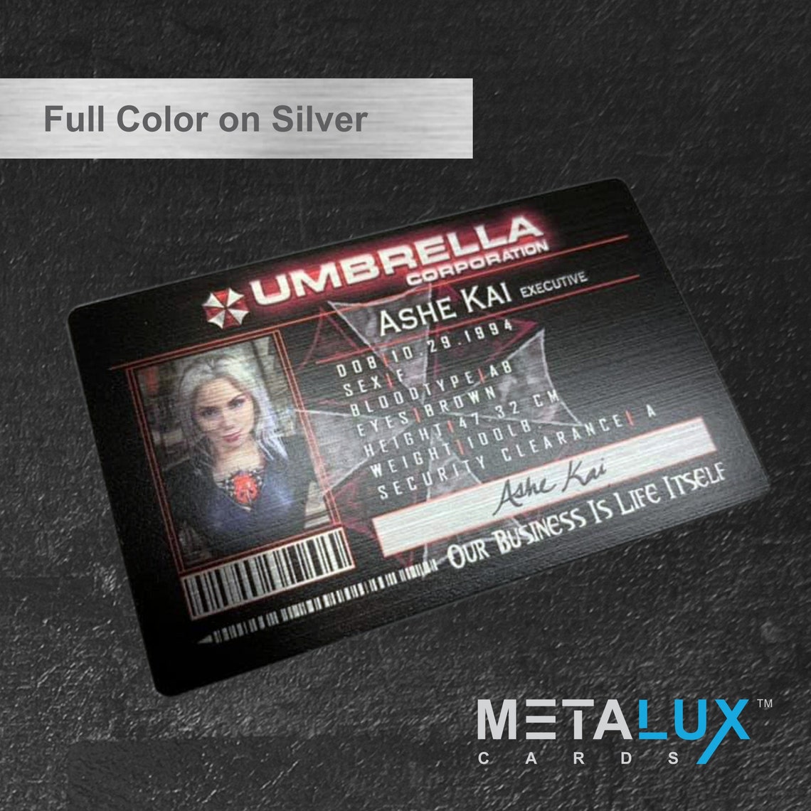 Custom Printed Metal Cards Credit Card Sized Aluminum for - Etsy