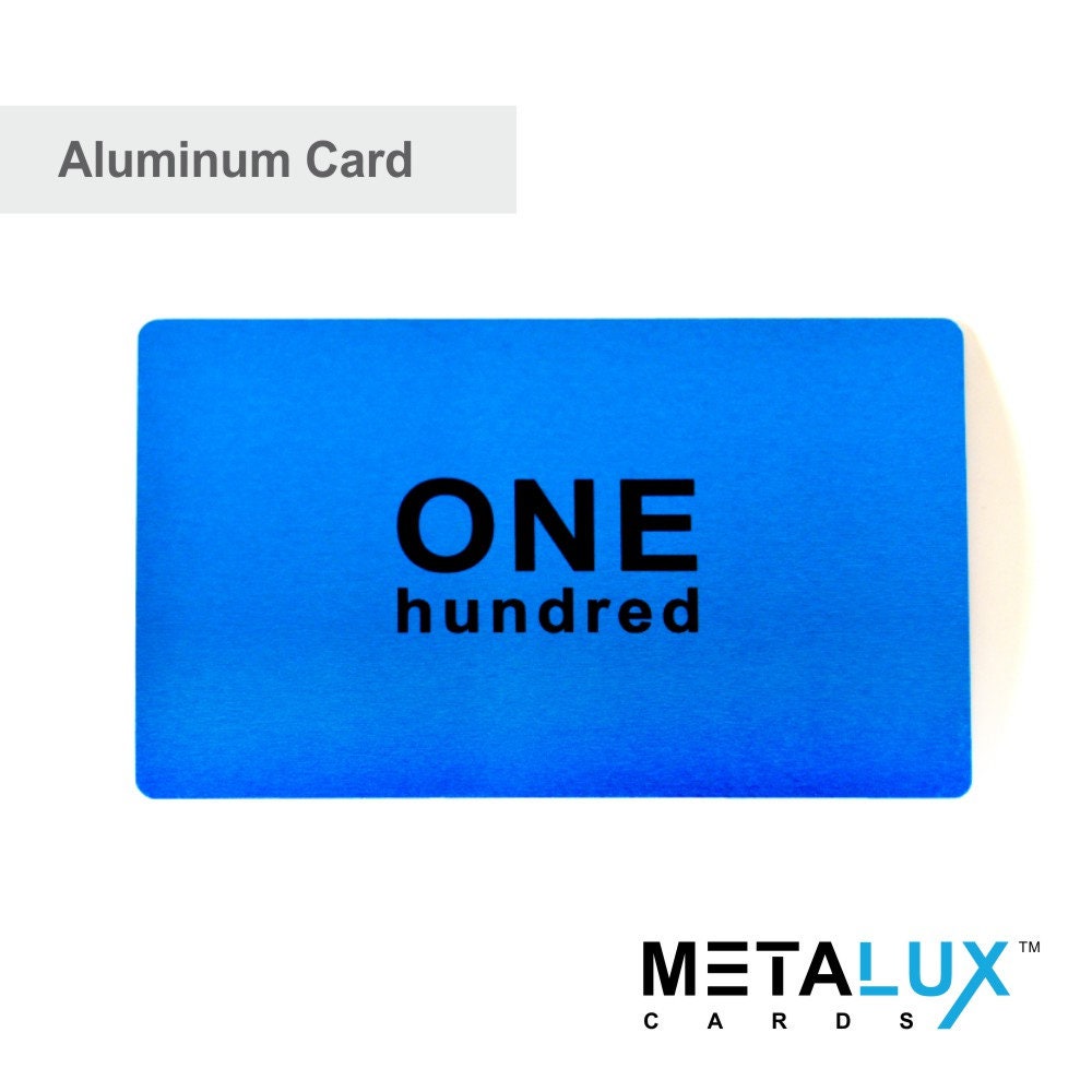 Custom Printed Metal Cards Credit Card Sized Aluminum for | Etsy