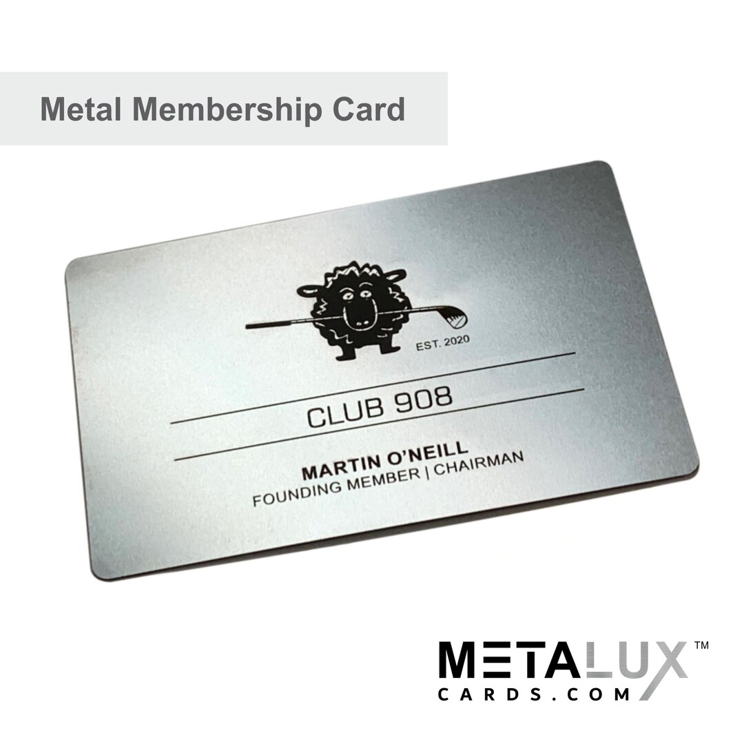 Deluxe Stainless Steel Perma-etch Metalux Series | Membership Cards ...