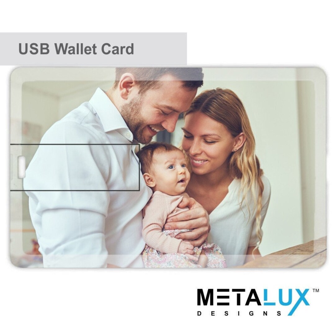 Custom Printed USB Wallet Card | for Families, Couples, Birthdays - Etsy