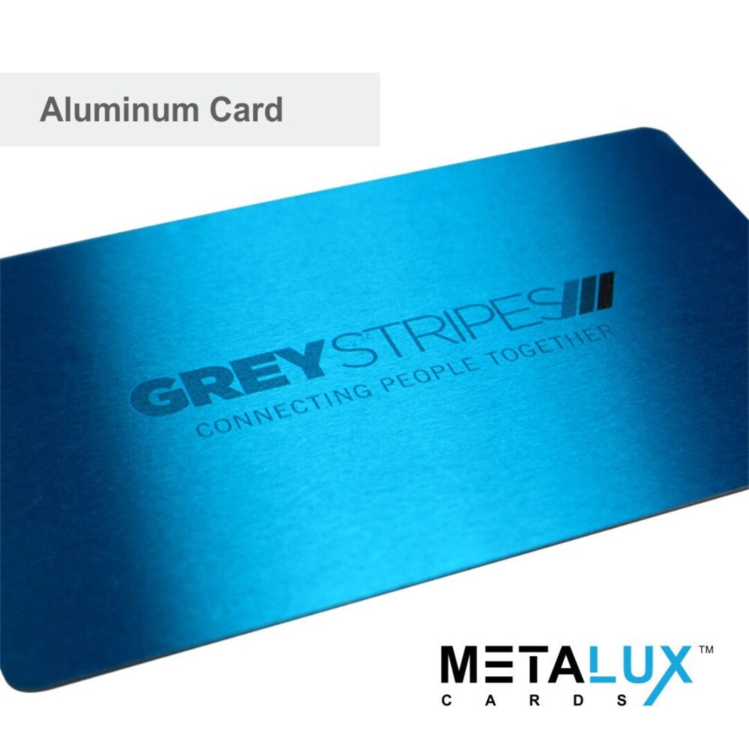 Custom Printed Metal Cards Credit Card Sized Aluminum for Membership ...