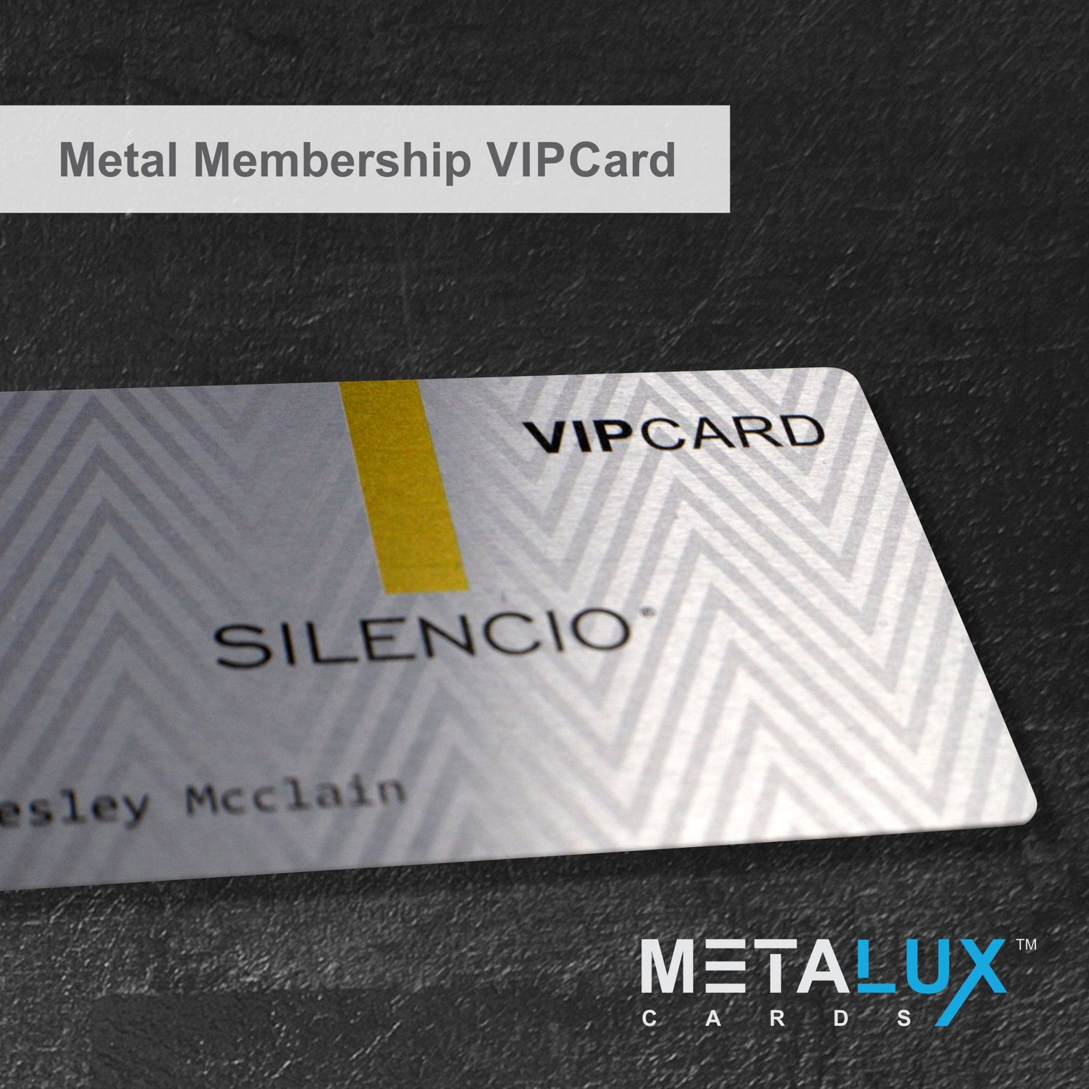 Custom Printed Metal Cards Credit Card Sized Aluminum for Membership ...