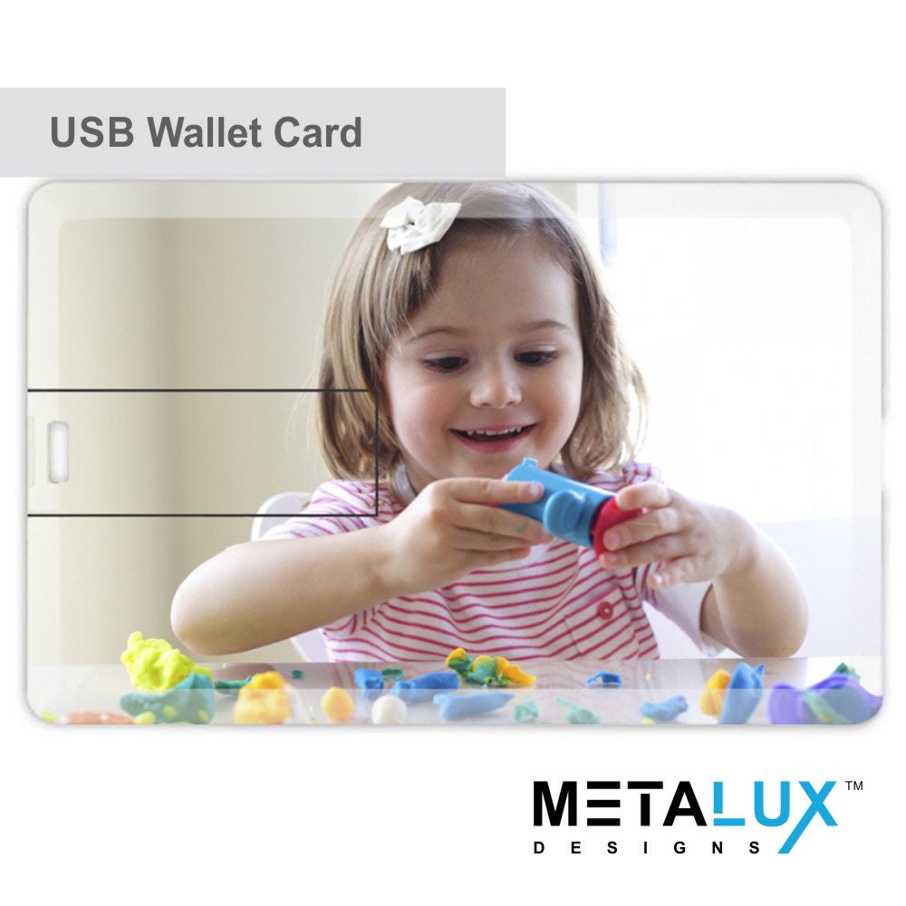 Custom Printed USB Wallet Card | for Families, Couples, Birthdays - Etsy
