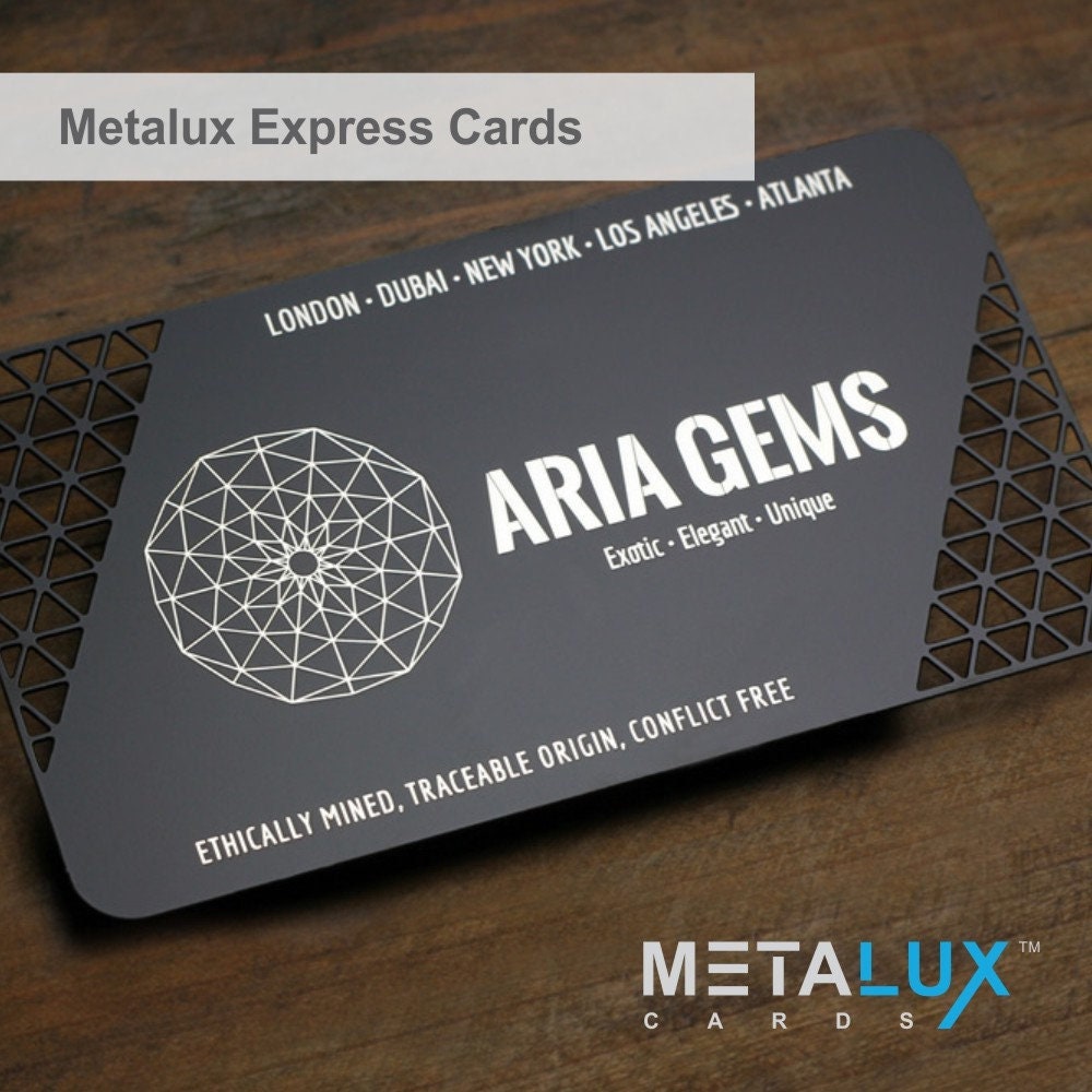 Metalux Express Metal Business Cards | Membership Cards | VIP Cards ...