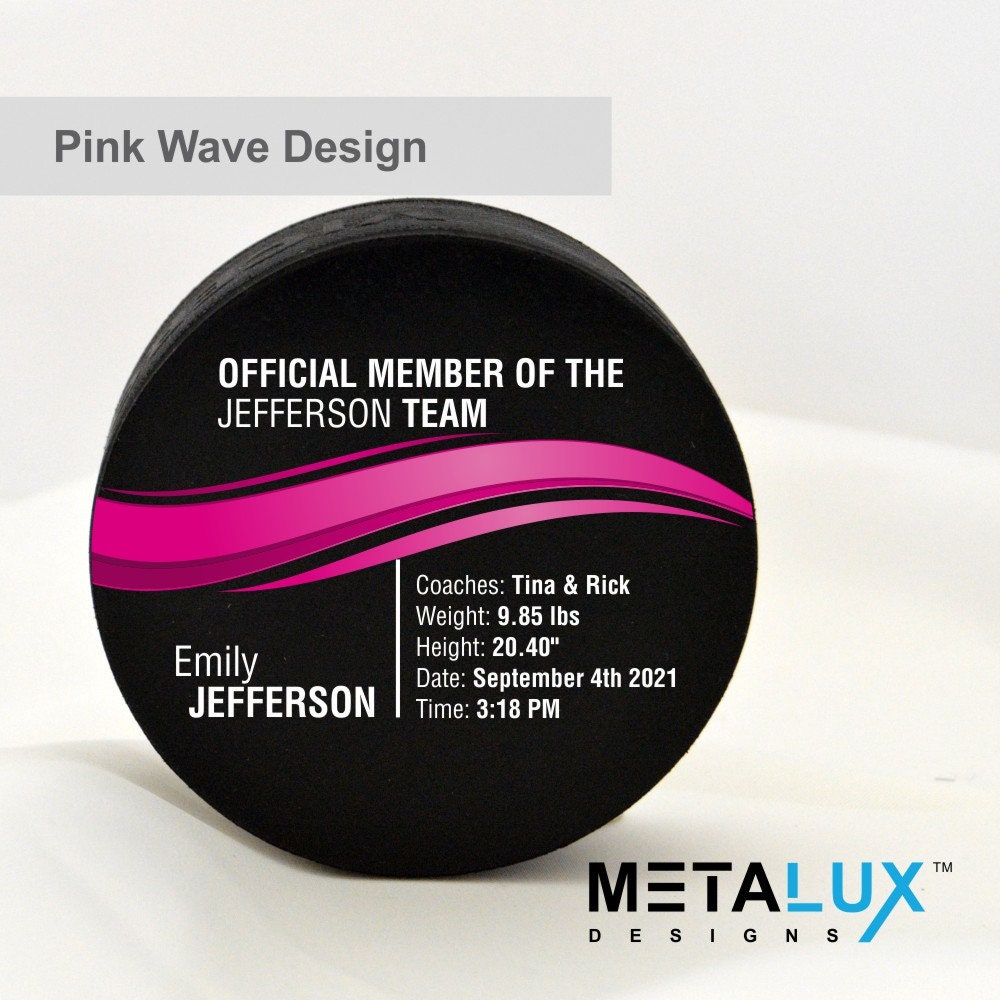 Personalized Newborn Baby Custom Official Hockey Puck | Birth ...