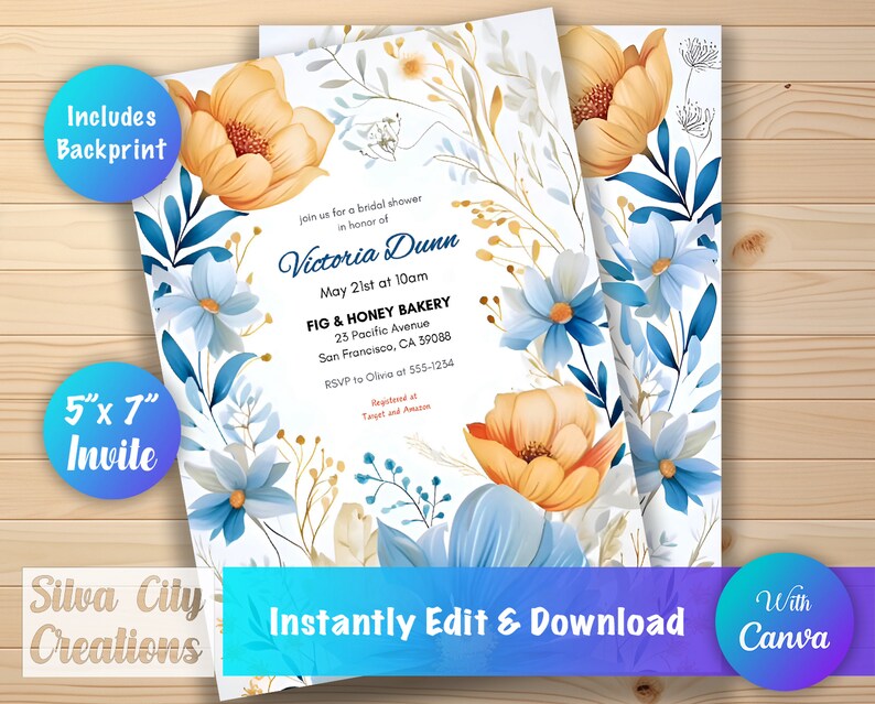 Editable Spring Event Invitation Birthday Invite Spring Invitation ...