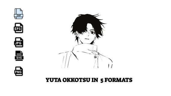 Yuta Okkotsu in 5 Formats Jjk Yuta in Svg Jpg Png Eps Dxf - Etsy