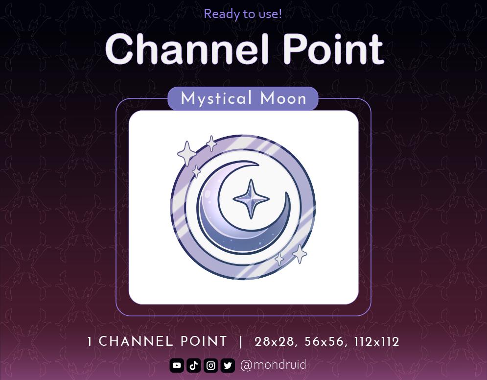 CHANNEL POINT | Mystical Moon | Emote | Twitch | Youtube | Discord ...