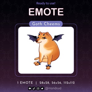 EMOTE | Goth Cheems | Twitch | Youtube | Discord | Streamer Resources ...