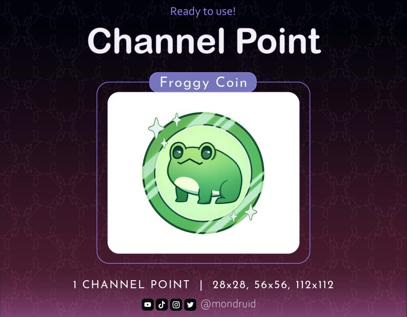 CHANNEL POINT | Froggy Coin | Emote | Twitch | Youtube | Discord ...