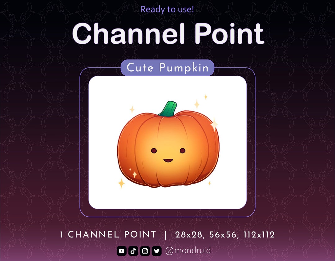 CHANNEL POINT | Cute Pumpkin | Emote | Twitch | Youtube | Discord ...