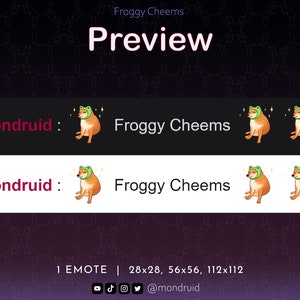 EMOTE | Froggy Cheems | Twitch | Youtube | Discord | Streamer Resources ...